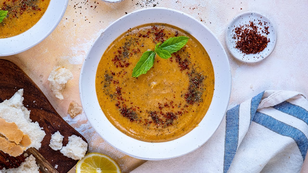 Turkish Red Lentil Soup Mercimek Corbasi - YouTube