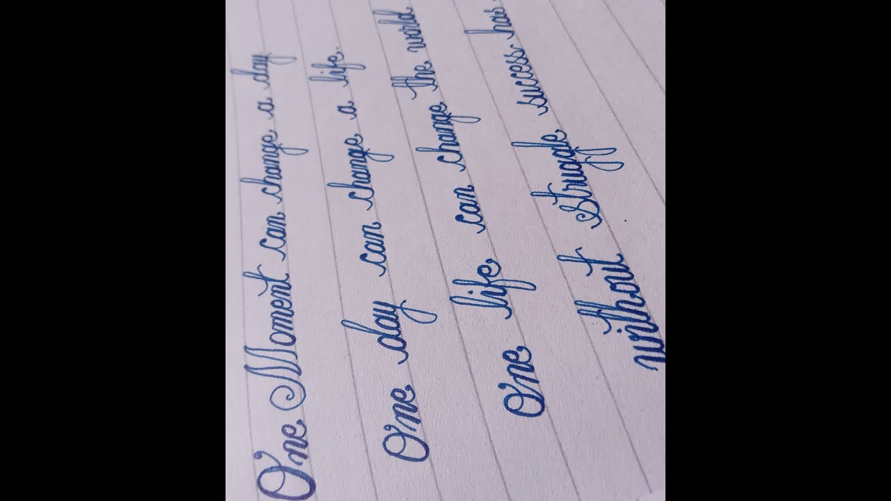 Cursive writing likhna k Asan tariqa. - YouTube