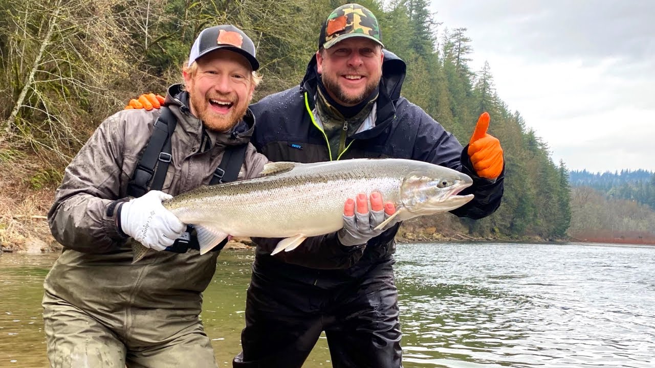 CRAZY Steelhead FISHING with @DayOneOutdoors (Steelhead Catch and Cook ...