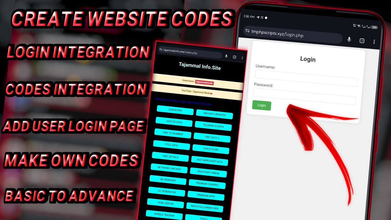 HOW TO CREATE YOUR OWN WEBSITE | CODES INTEGRATION AND CREATE YOUR OWN ...