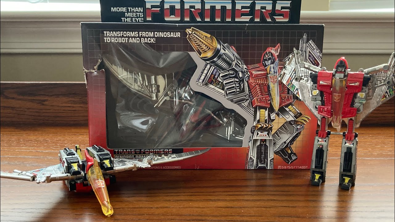Review of Transformers G1 Dinobot Swoop and how to tell original box ...