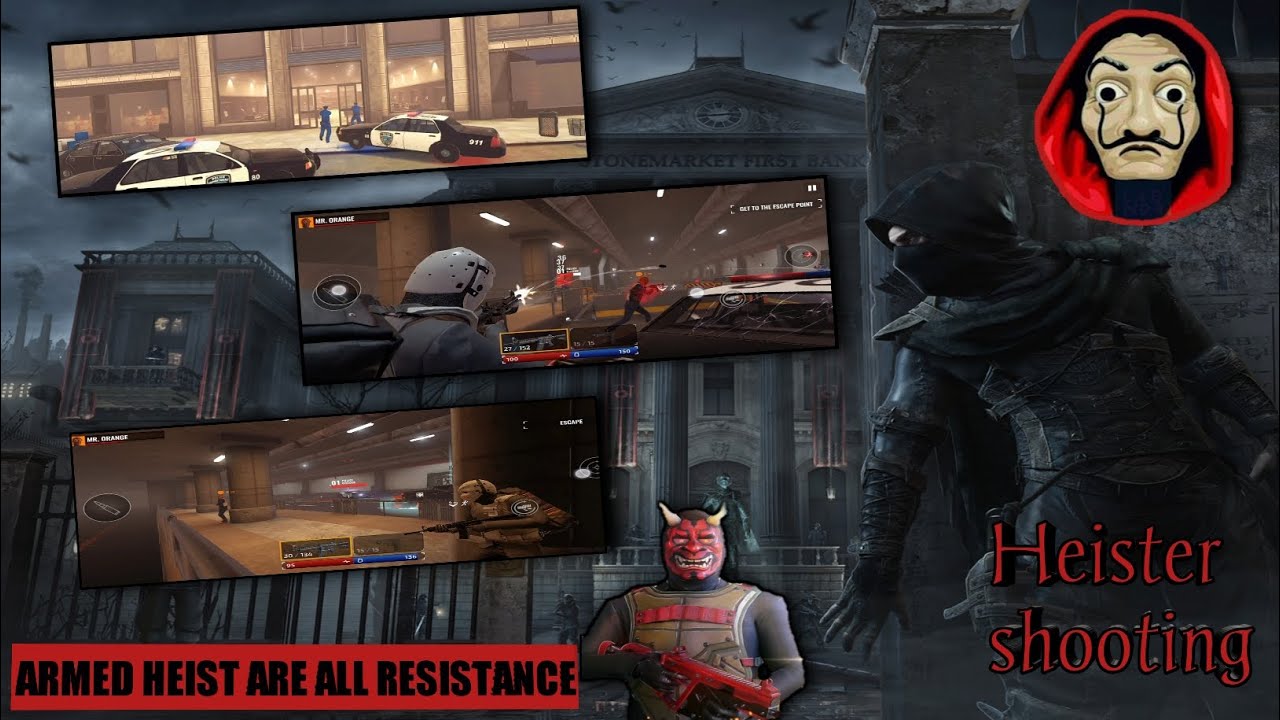 ARMED HEIST ; BANK ROBBERY NEW GAME.#armedforces #shooting #ANGRIZ ...