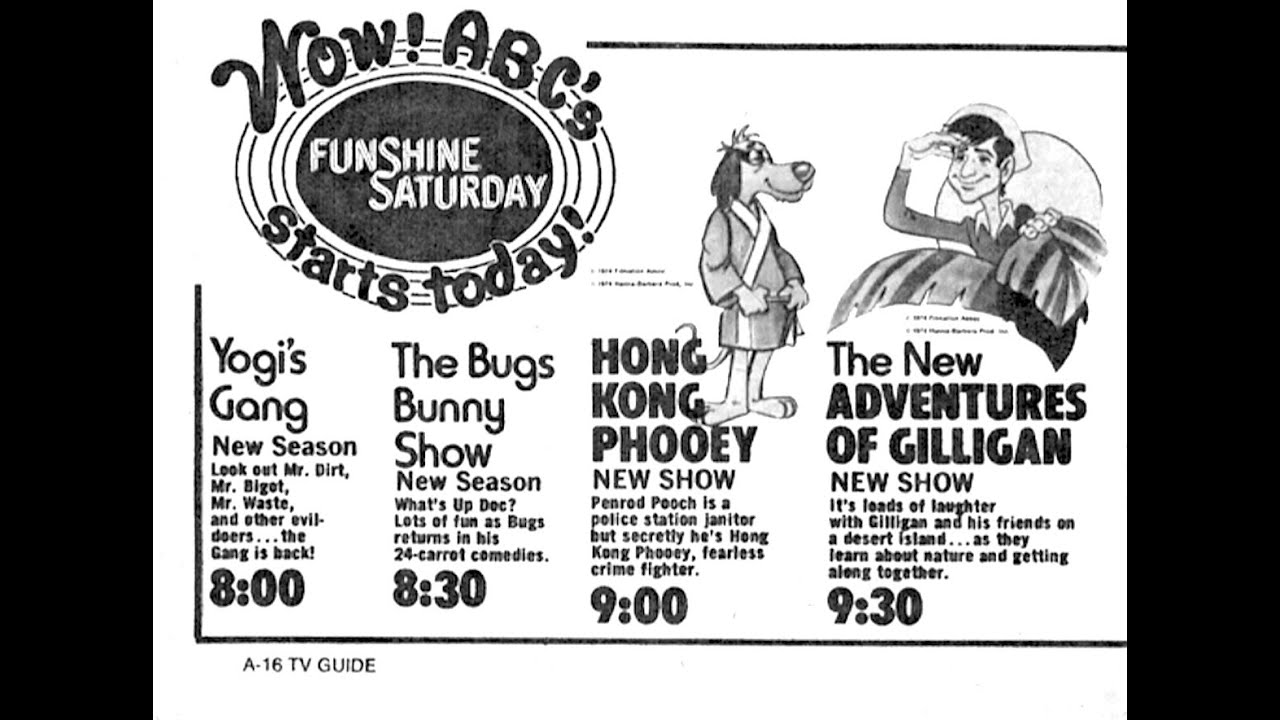 The Retro Time Machine - Sat. Morning TV Guide Ads - YouTube