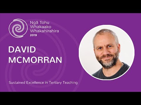 Dr David McMorran – Recipient of a 2019 Tertiary Teaching Excellence ...