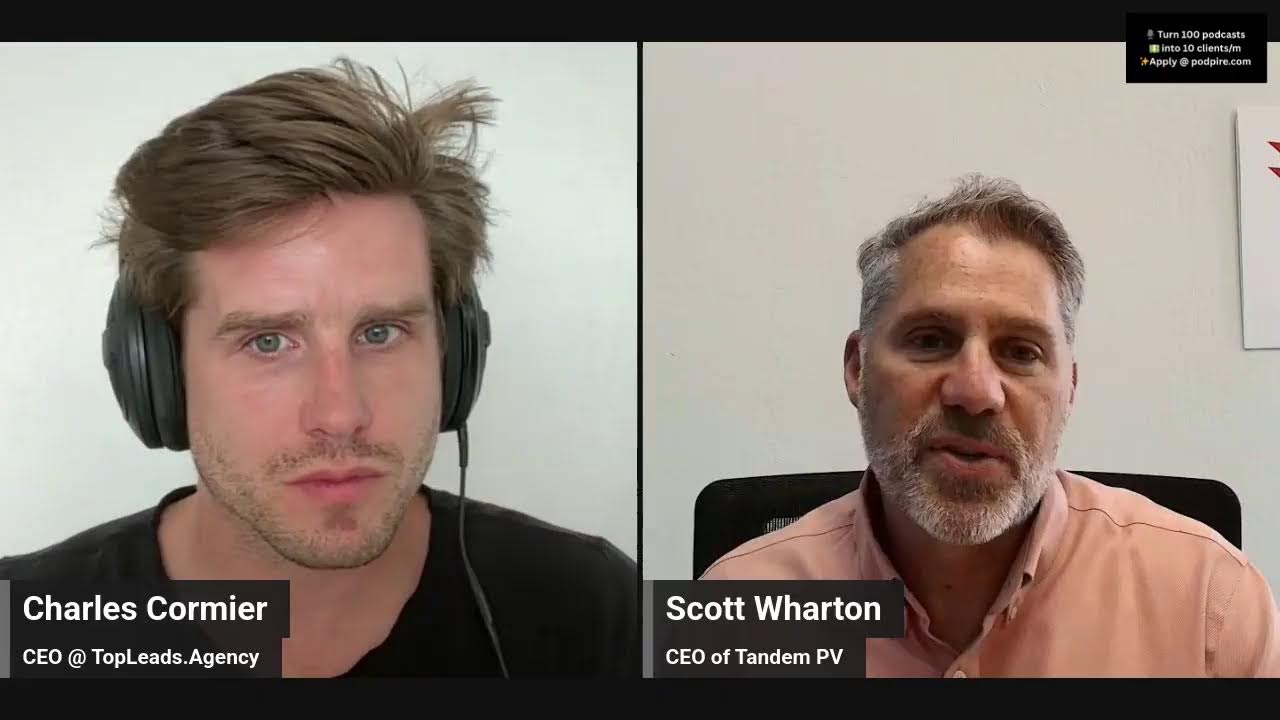 Scott Wharton, CEO @ Tandem PV - YouTube