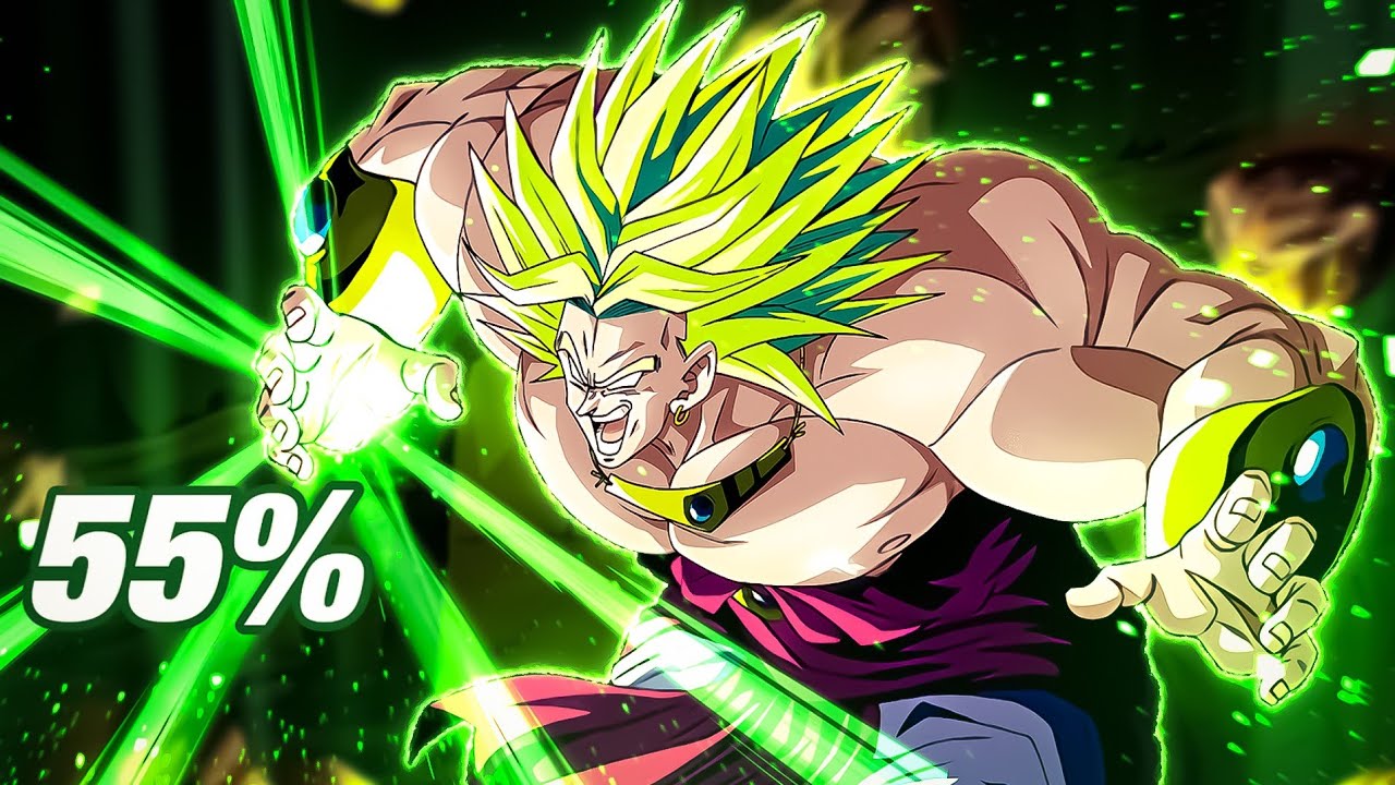 NO DUPES! 55% INT LEGENDARY SUPER SAIYAN BROLY SHOWCASE | DBZ DOKKAN ...