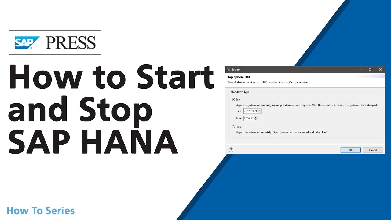 How to Start and Stop an Instance of SAP HANA - YouTube