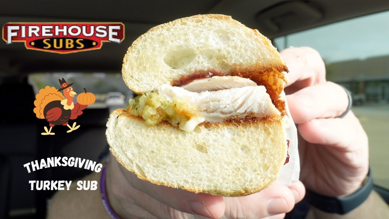 Firehouse Subs Thanksgiving Sub Review - YouTube