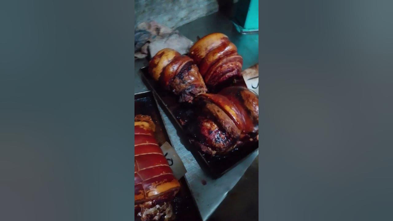 ang napaka sarap na lechon ulo ng baboy #food - YouTube
