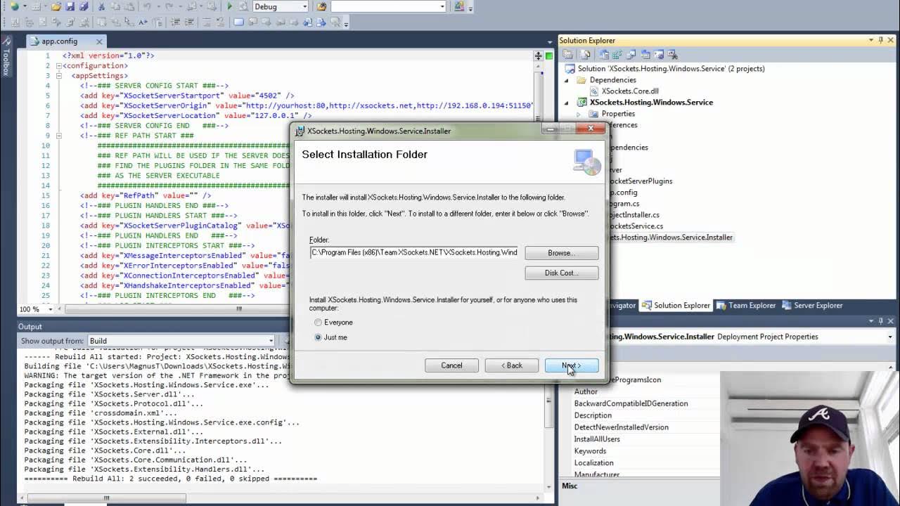 XSockets.NET Windows Service Example - YouTube