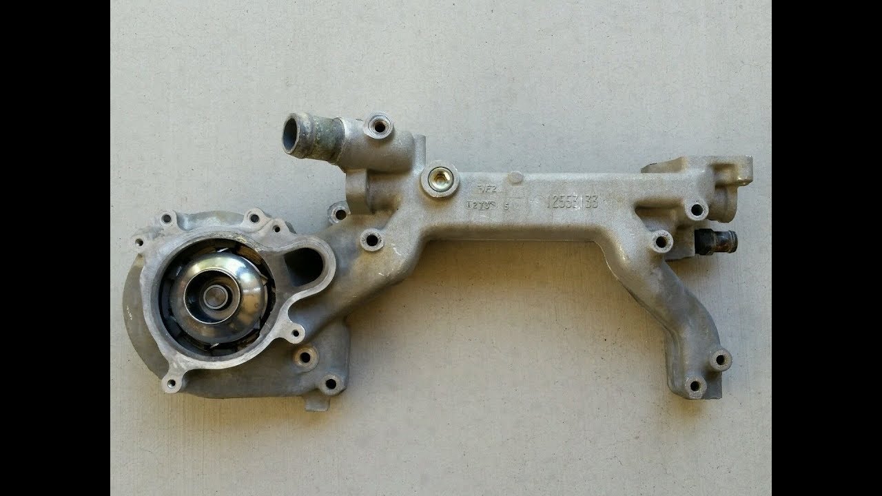 Cadillac Northstar Water Pump Housing Coolant Cross Over Removal ...