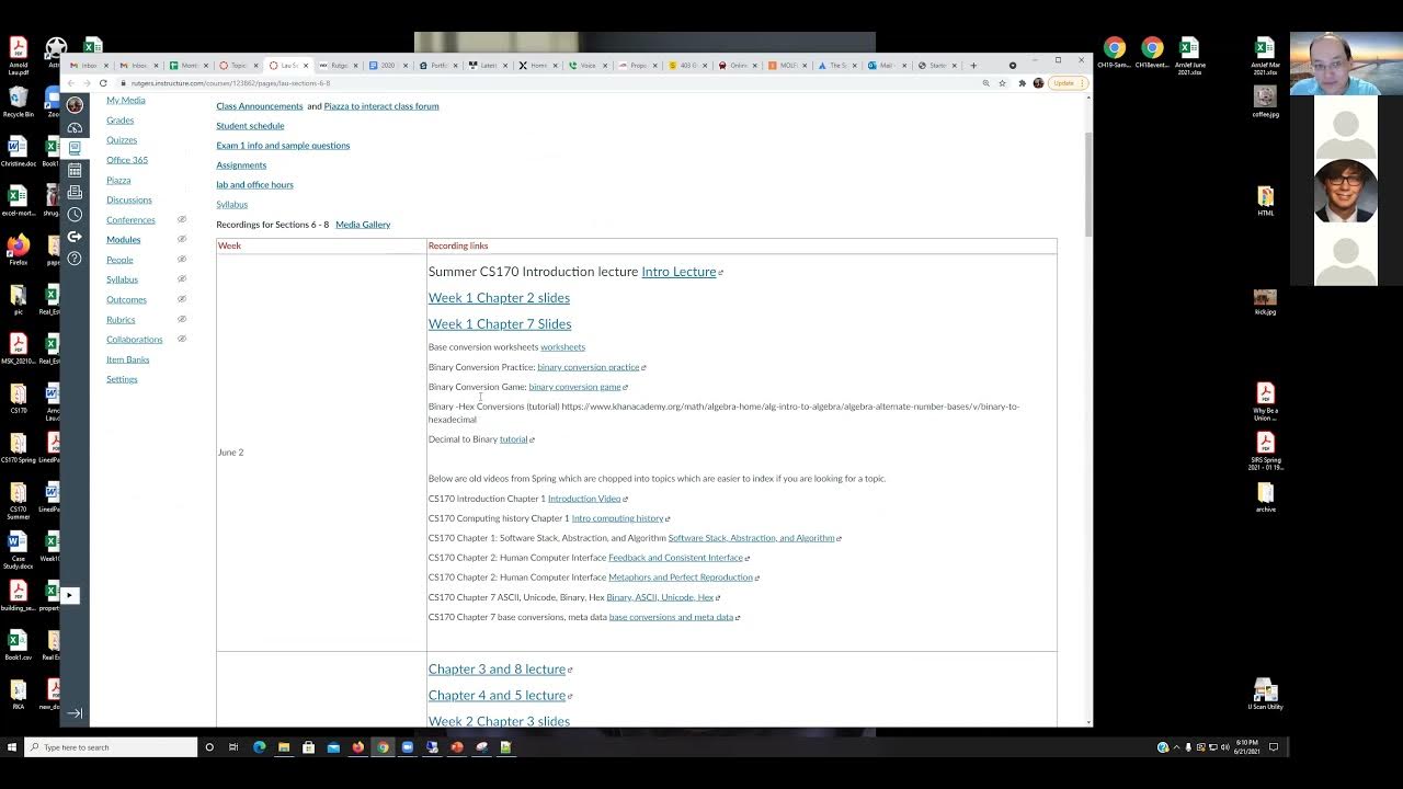 Rutgers CS170 June 21 lecture - YouTube