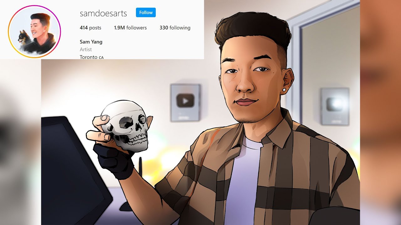 I Drew Sam Does Art!!! - YouTube