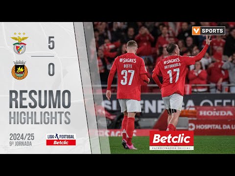 Resumo: Benfica 5-0 Rio Ave (Liga 24/25 #9)