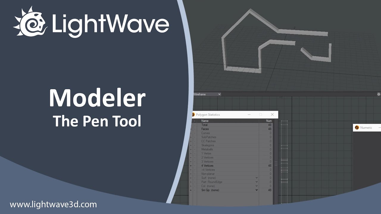 Lightwave 3D The Pen Line Tool - YouTube