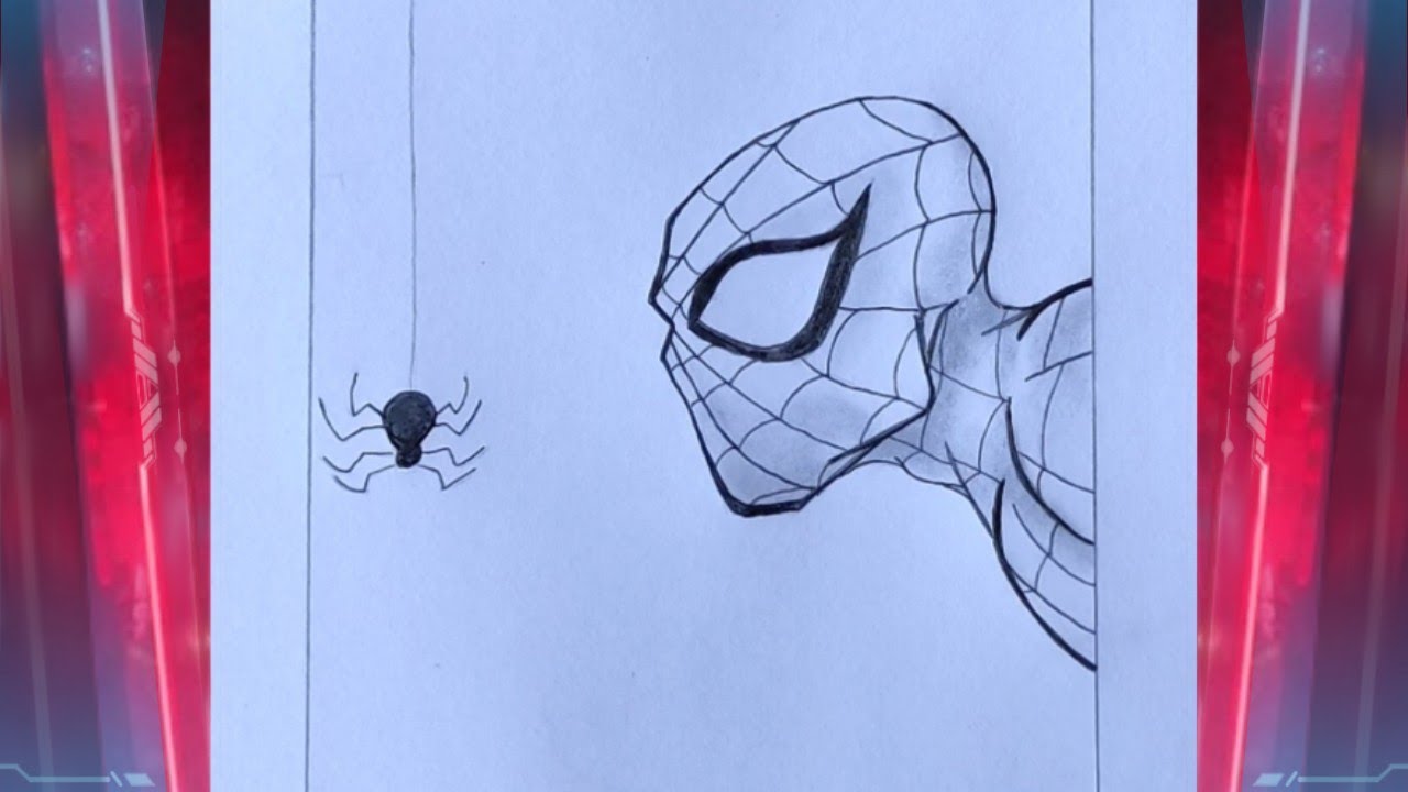 How To Draw Spiderman Easy Tutorial For Beginners Step By Step Youtube
