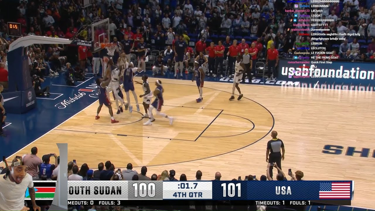 FlightReacts To SOUTH SUDAN vs USA | USAB SHOWCASE | FULL GAME ...