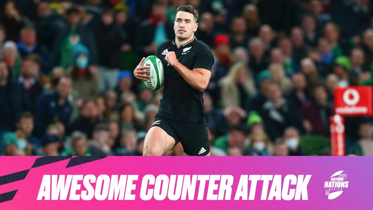 All Blacks TURN ON THE PACE to score against Ireland - YouTube