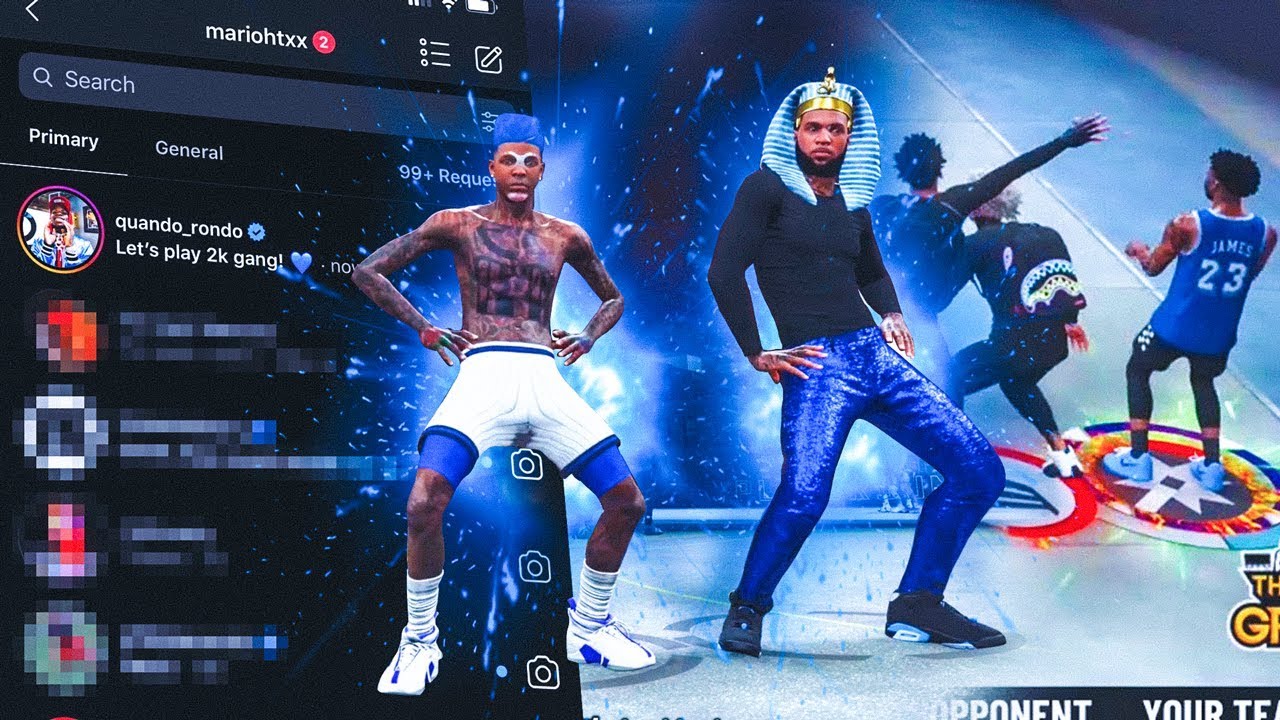 QUANDO RONDO HITS ME UP TO PLAY 2K WITH BASKETBALL GODZ LEGEND DOES ...