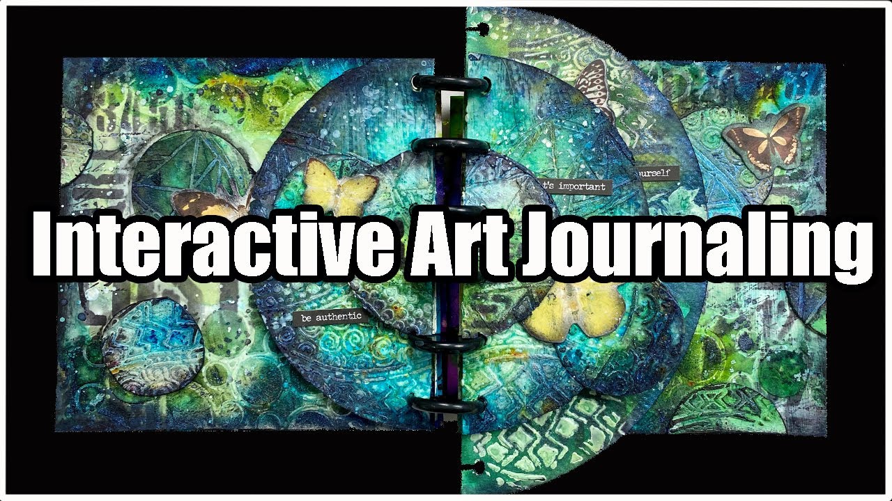 Interactive Art Journal Process- Joggles Disc Bound Journal--Stay Home ...