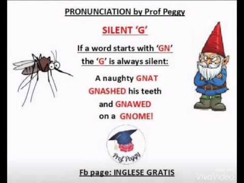 ENGLISH PRONUNCIATION 'GN' silent 'G' - YouTube