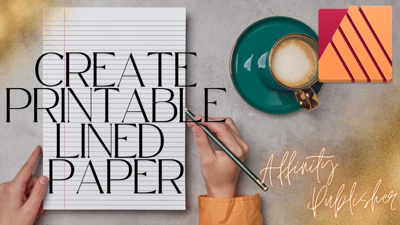 Create Printable Lined Paper in Affinity Publisher - YouTube