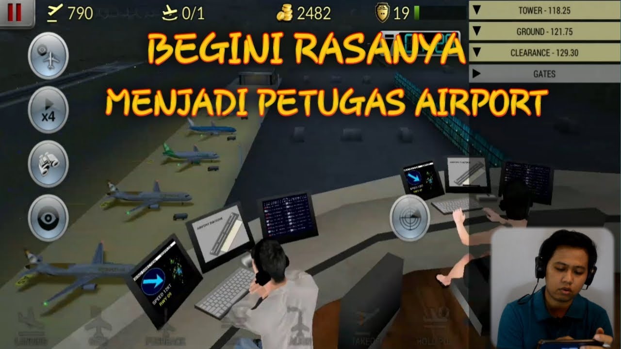 BEGINI RASANYA MENJADI PETUGAS AIRPORT || GAME SIMULATOR - YouTube