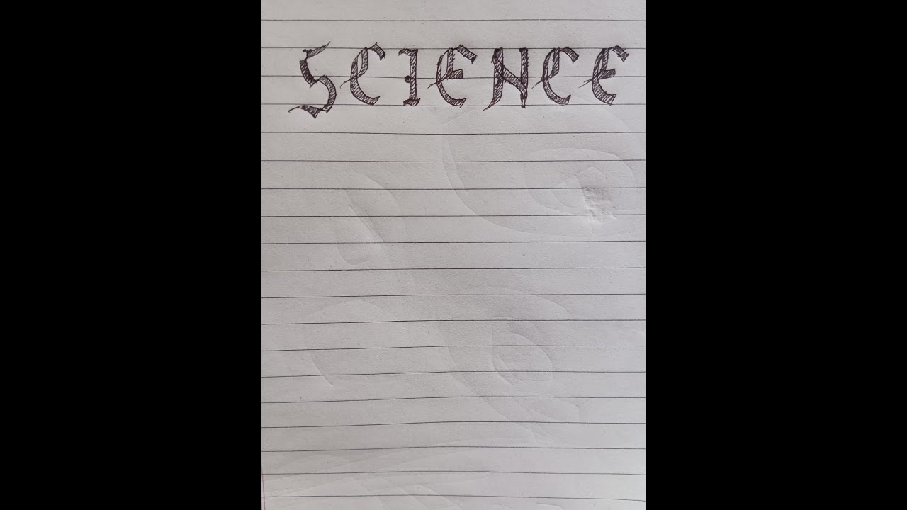science calligraphy - YouTube