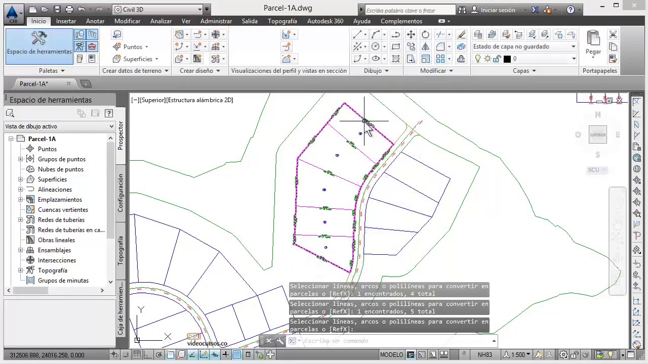 6 CREAR Y CONFIGURAR PARCELAS A PARTIR DE OBJETOS EN EL CIVIL 3D - YouTube