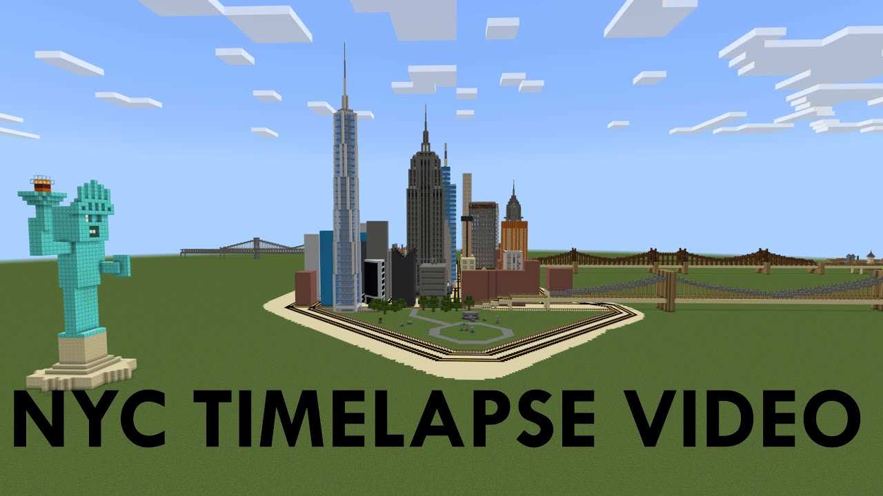 Minecraft Timelapse - New York, NY - YouTube
