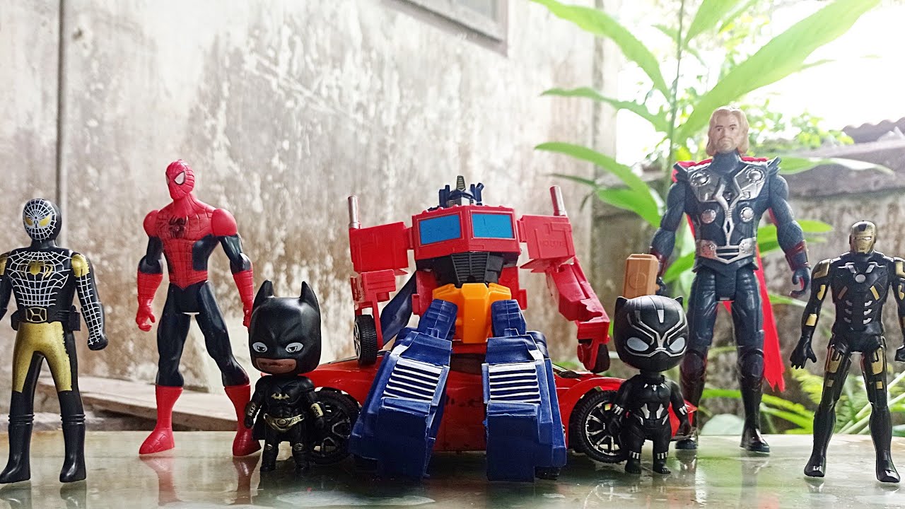Super Hero's : Tranfomer Optimus-Prime, Black-Panther, War-machine ...