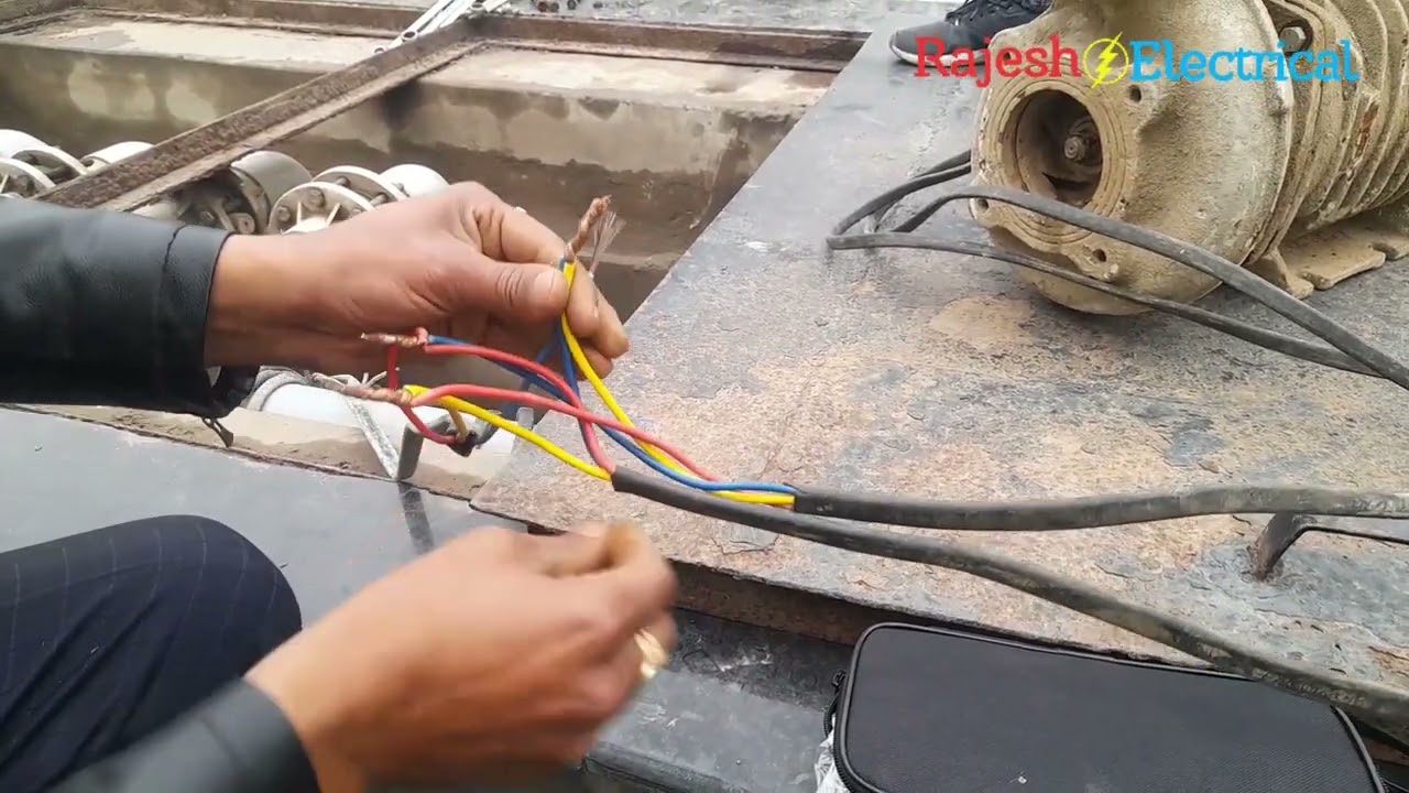how to make 6 wire star delta motor connection | Rajesh Electrical | # ...