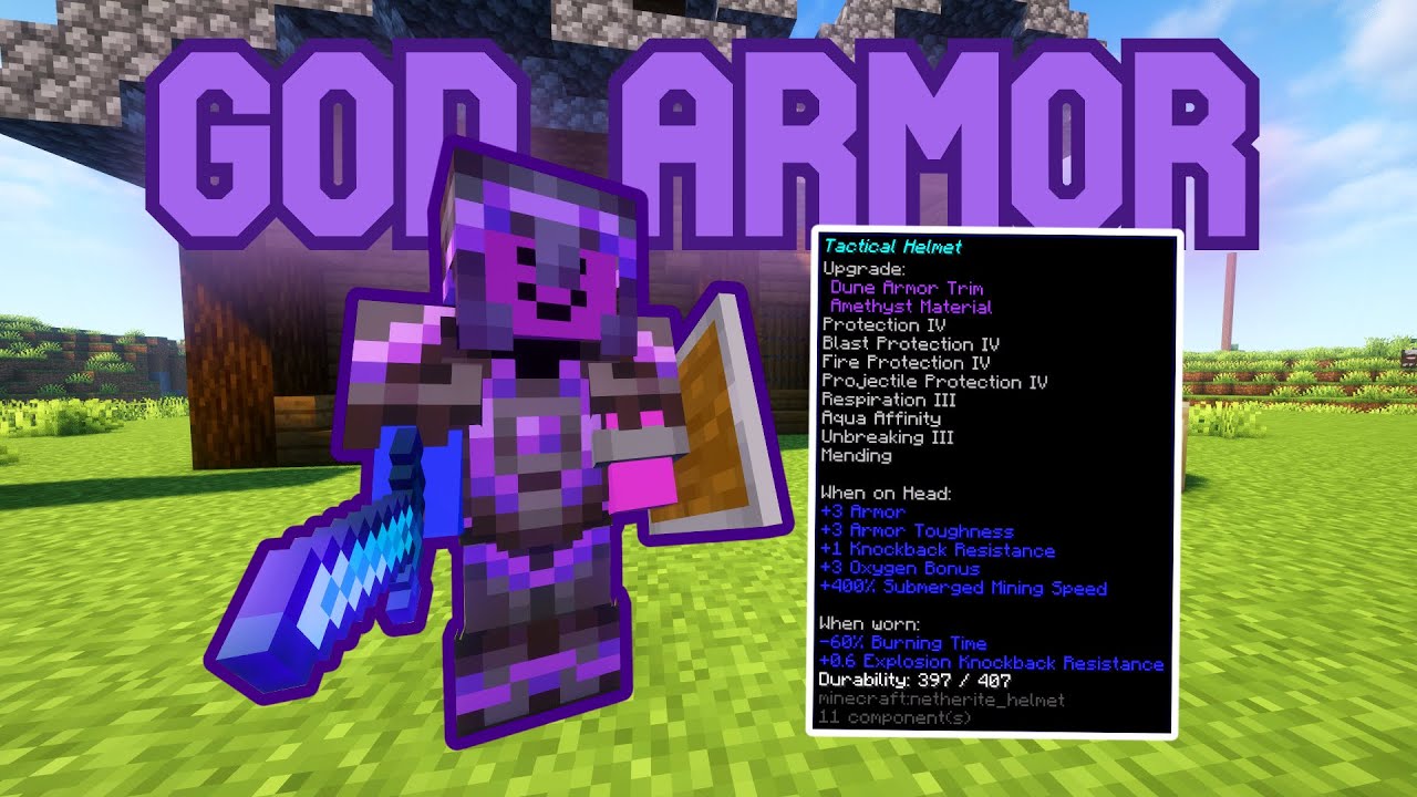 I Got GOD ARMOR in Hardcore Minecraft! - YouTube