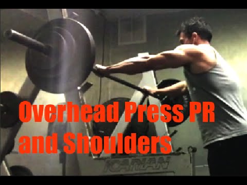 Overhead Press Rep PR and Shoulder Day - YouTube