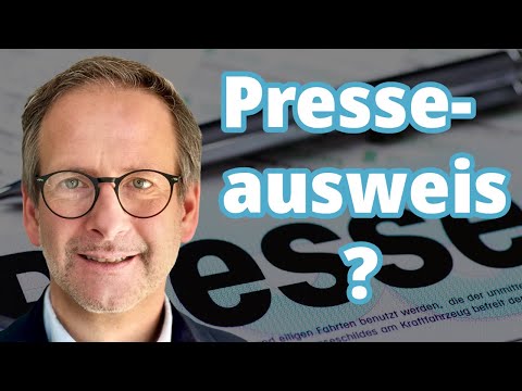 ⚖ Brauchen Journalisten in Deutschland einen Presseausweis? ⚖