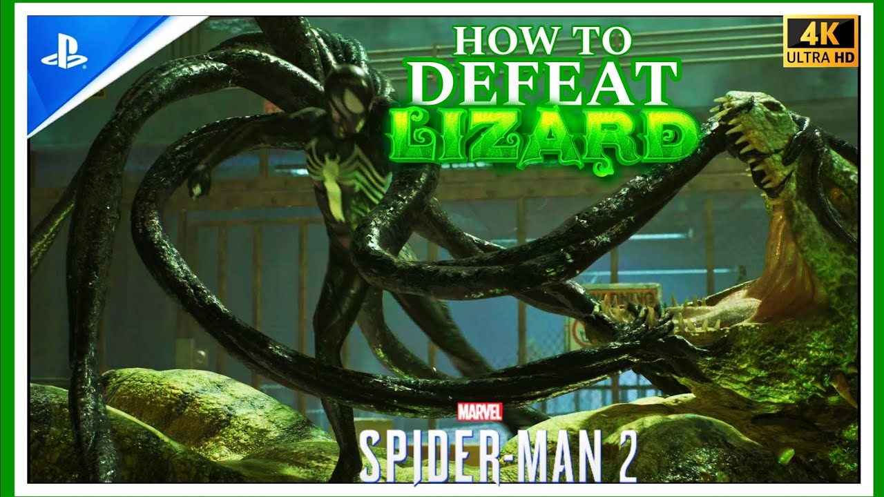 How to Defeat LIZARD - SPIDER-MAN 2 PS5 4K 60FPS - YouTube