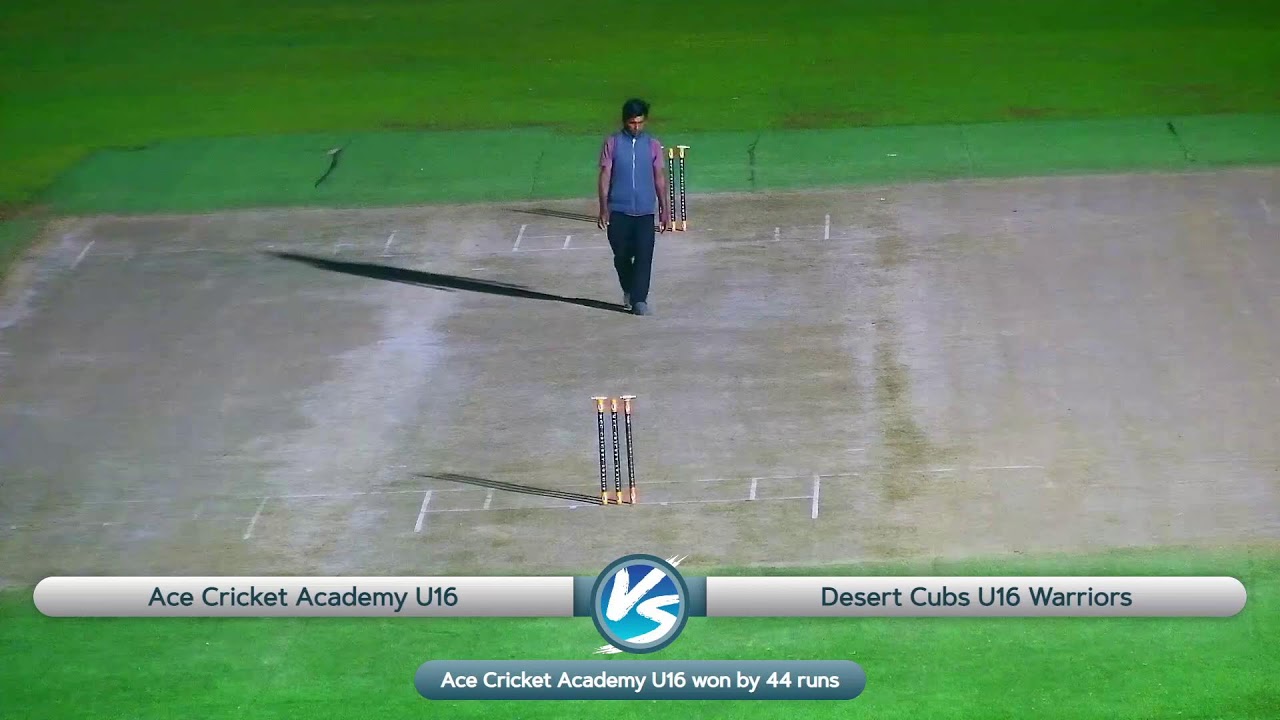 Ace Cricket Academy U16 vs Desert Cubs U16 Warriors | Gulf Cup 2023 ...