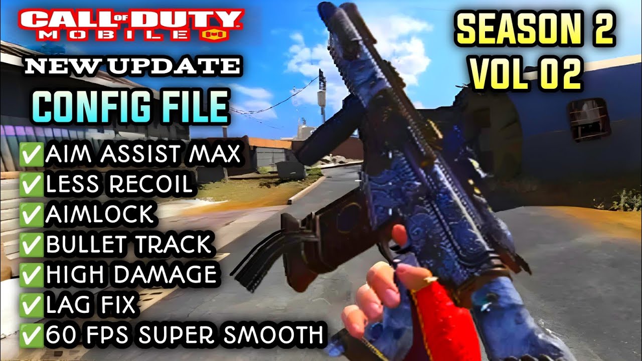 NEW UPDATE COD MOBILE SEASON 2 CONFIG FILE AIM ASSIST MAX LESS RECOIL ...