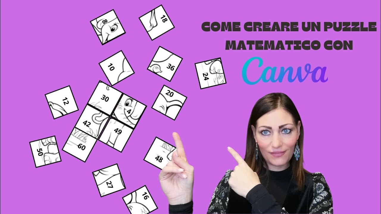Come creare un puzzle matematico con Canva - YouTube