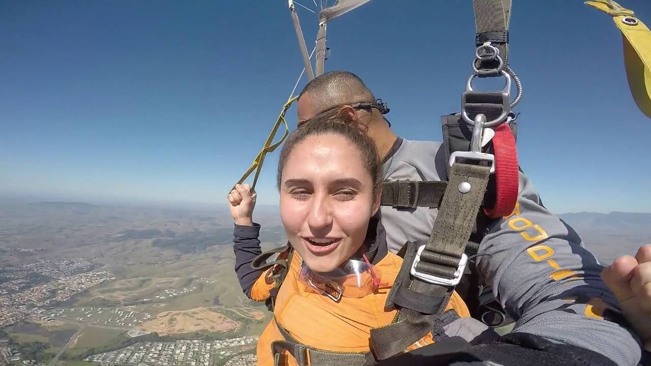 Paraquedismo Rio de Janeiro 10 07 2016 Salto Duplo Jeanne Green Day ...