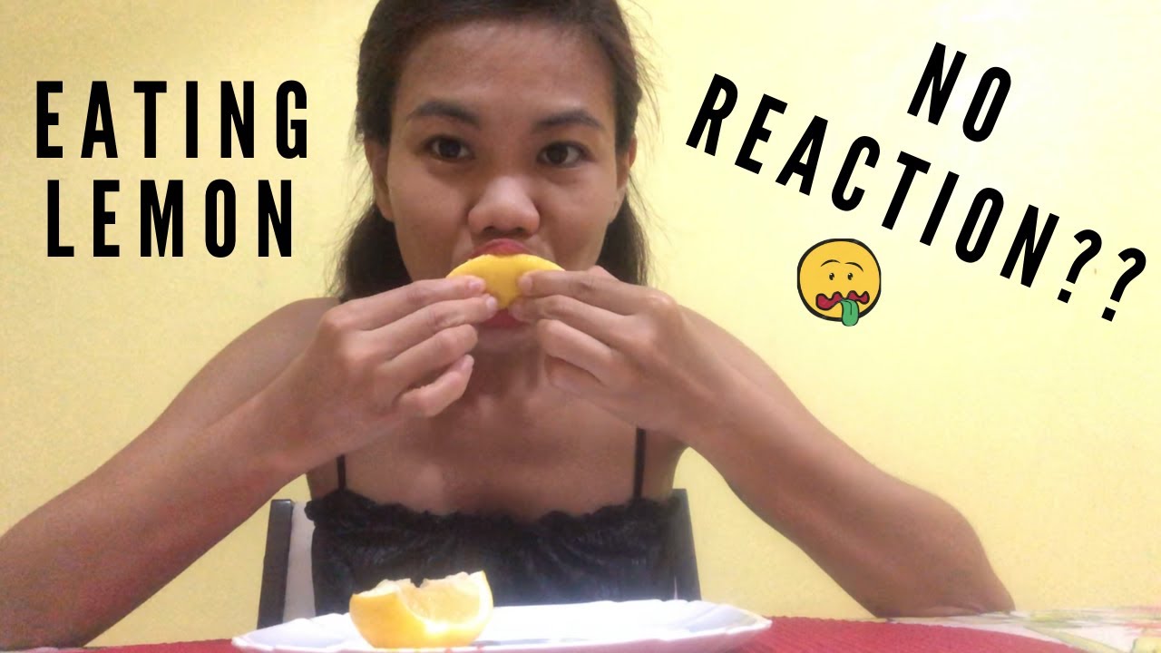 Eating Lemon with No Reaction Challenge - YouTube
