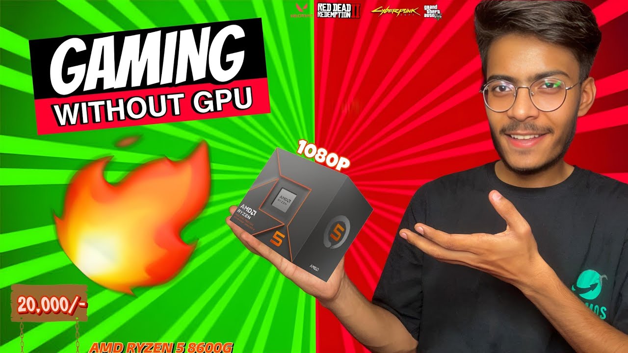 Can We Still Play PC Games Without Graphics Card ?🤔- Ryzen 5 8600G🔥 ...
