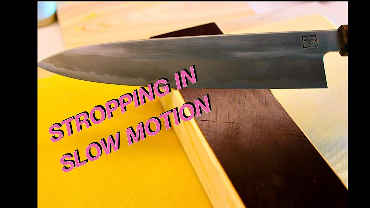 STROPPING IN SLOW MOTION - YouTube