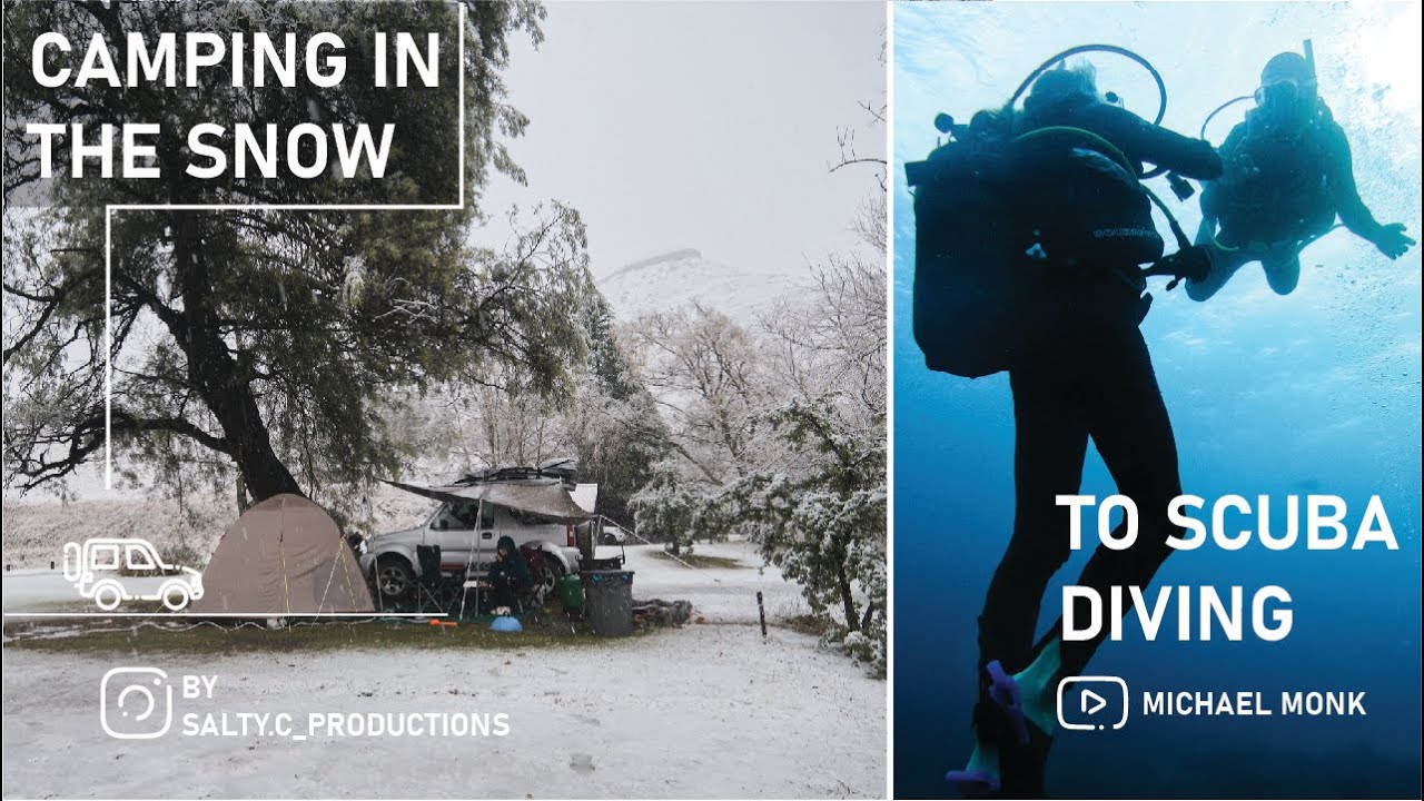 Camping in the SNOW to SCUBA DIVING | Week 3 on the road - YouTube