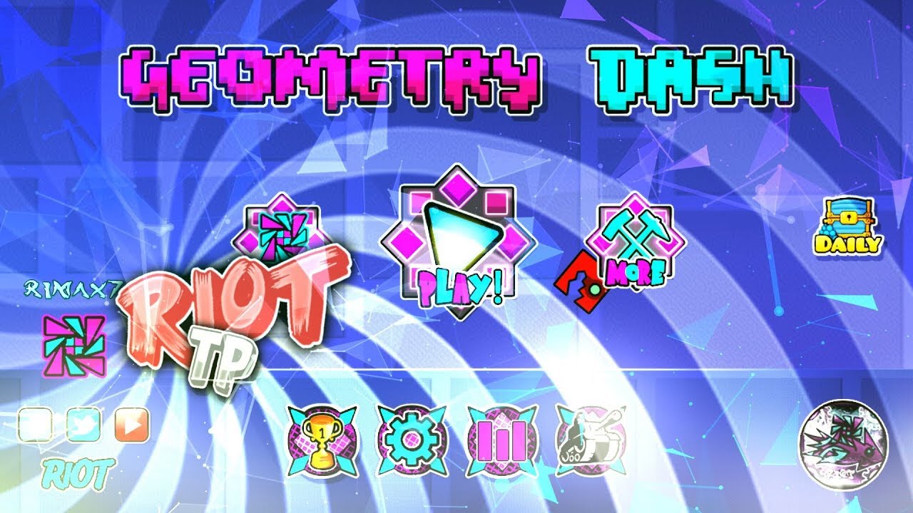 Texture Pack Legendario [Riot Texture Pack] Para [GEOMETRY DASH 2.11/2. ...