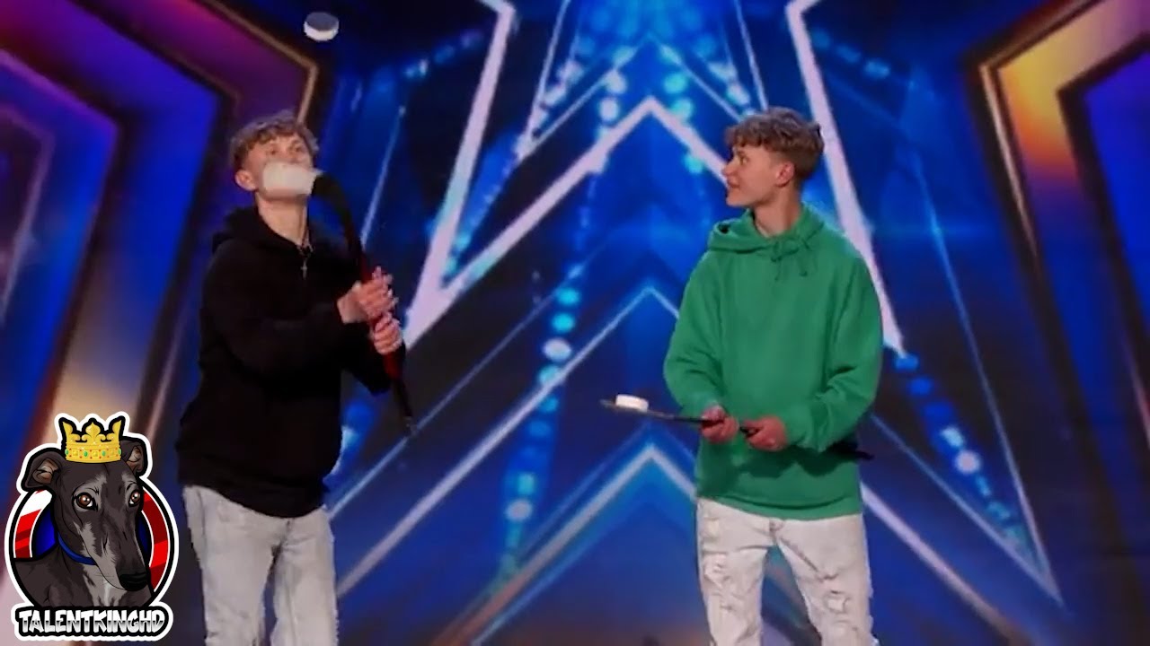 Twin hockey players wow 'AGT' with a high-energy routine blending slick ...
