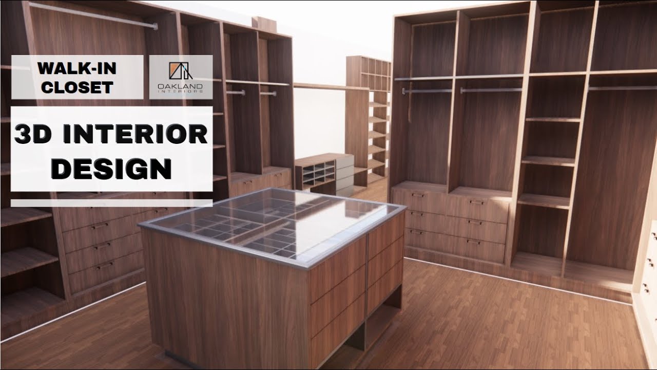 Walk-in Closet Design SketchUp 3D Walkthrough Presentation |Oakland ...