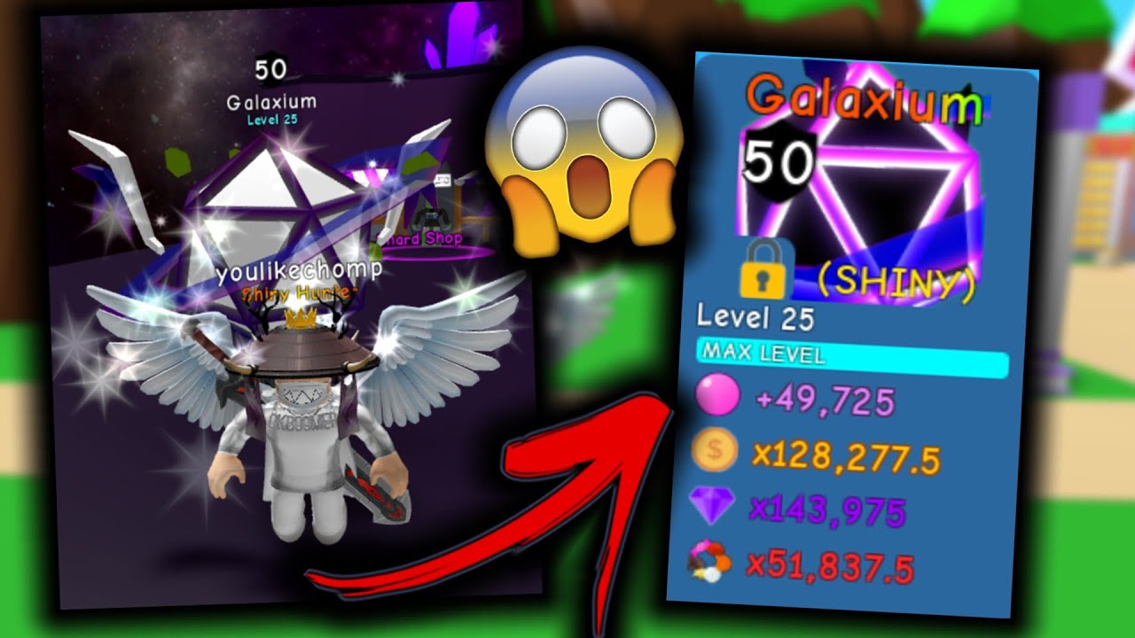 🚨😱MAKING A *SHINY* GALAXIUM IN BUBBLE GUM SIMULATOR UPDATE 54!!😱 ...