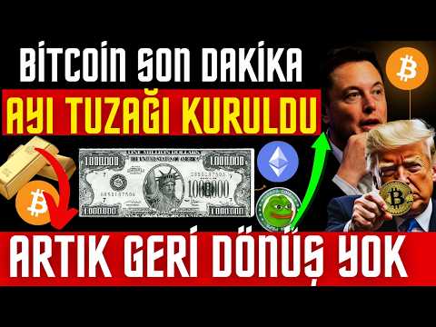 BİTCOİN ANALİZ AYI TUZAĞI KURULDU ARTIK GERİ DÖNÜŞ YOK #BITCOIN #ALTCOIN