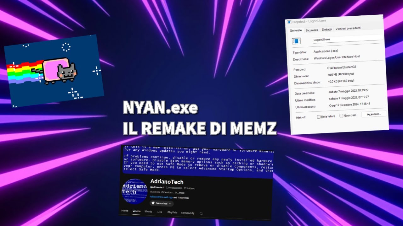 Nyan.exe il remake artistico di Memz *SOLO A SCOPO EDUCATIVO* - YouTube